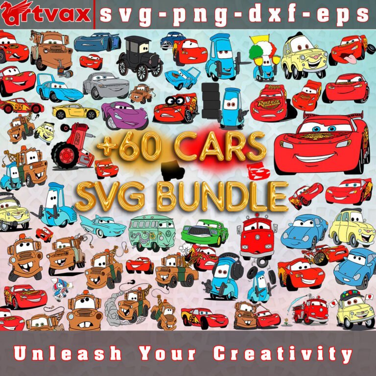 Cars SVG Bundle: Rev Up Your Crafting with Lightning McQueen and ...