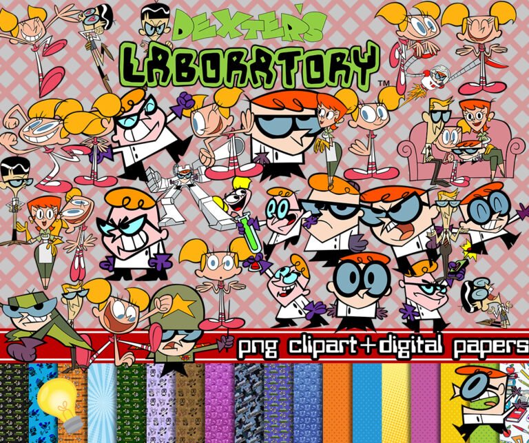 Dexter's Laboratory PNG Clipart Bundle | Digital Science Collection ...