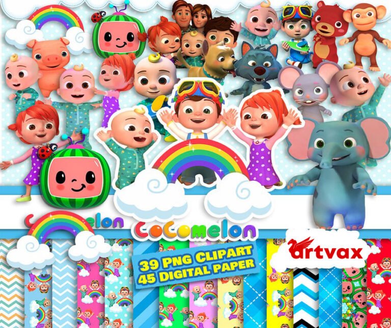 COCOMELON CLIPART BUNDLE - Fun and Colorful Designs for Creative ...